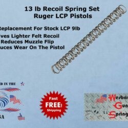 13 lb Recoil Spring Set Fits Ruger LCP Pistols - Wesbaun Gun Springs